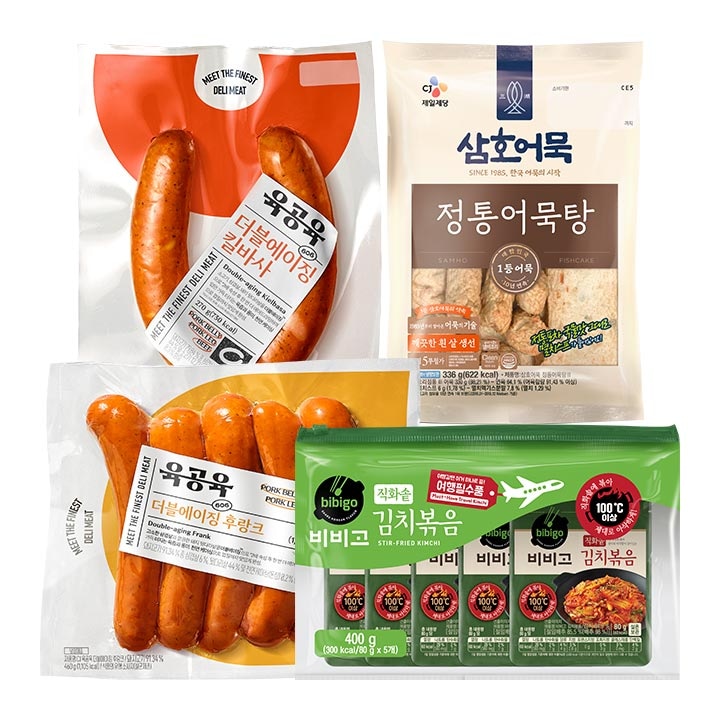 [CJ제일제당] 캠핑준비세트(후랑크+킬바사+어묵탕+김치볶음) | CJ제일제당 대한민국