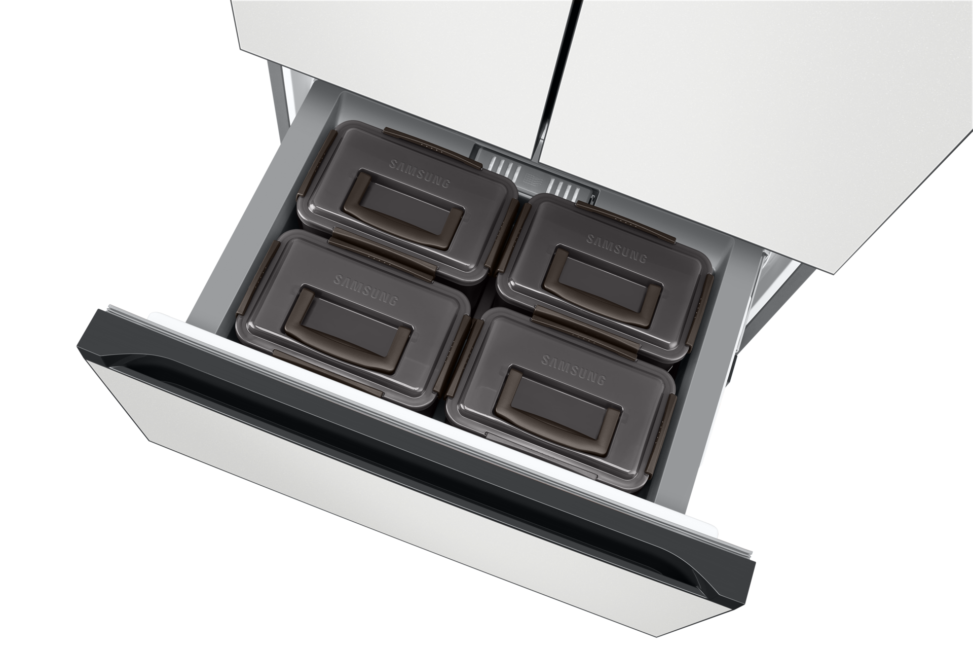 BESPOKE 김치플러스 4도어 키친핏 420L | RQ42C94J3AP01 | Samsung 대한민국