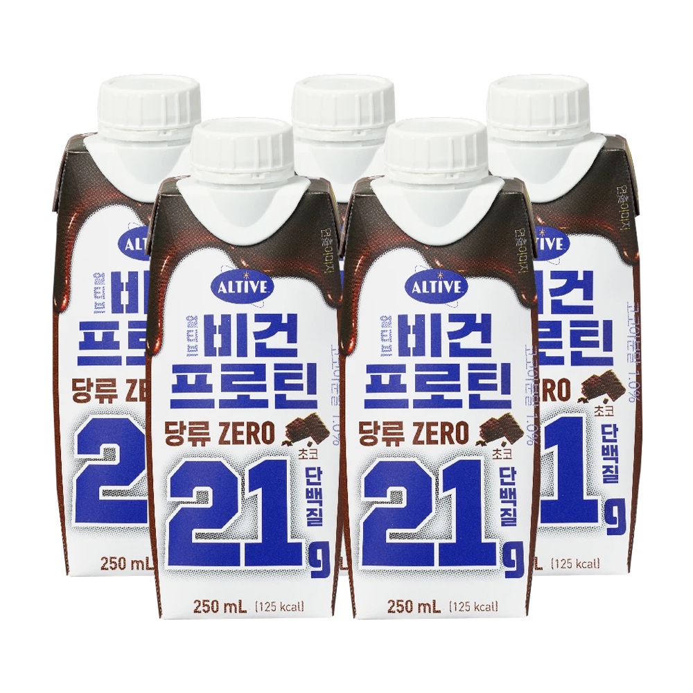 [CJ제일제당][비건음료] 얼티브 비건프로틴 초코 250ml x 5개 | CJ제일제당 대한민국