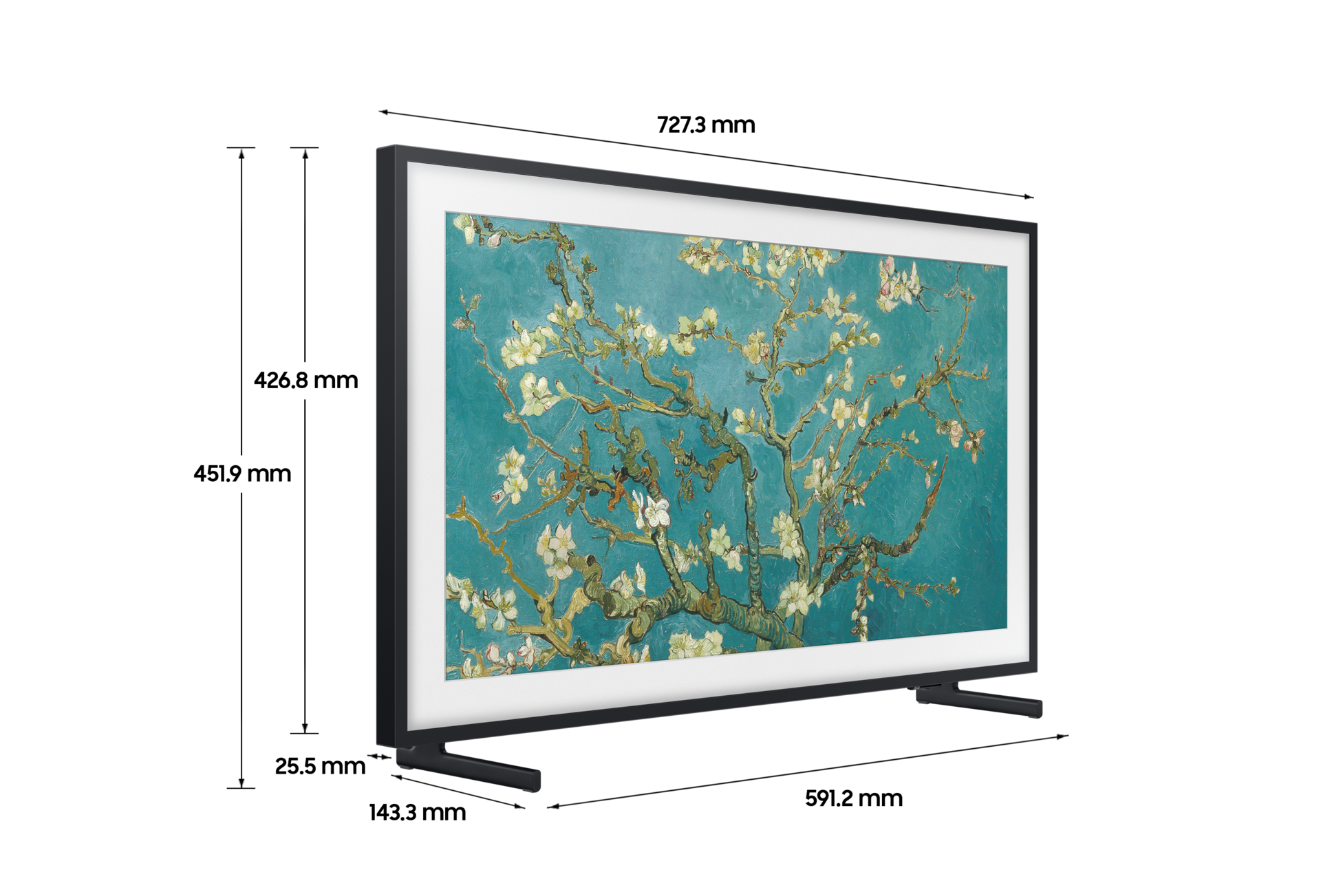 2023 The Frame 80 cm 챔퍼 샌드골드 베젤 | KQ32LSC03-SG | Samsung 대한민국