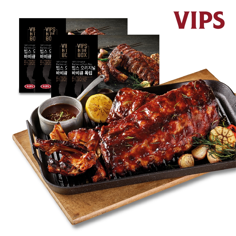 [CJ푸드빌] 오리지널바비큐폭립 4팩 SET
