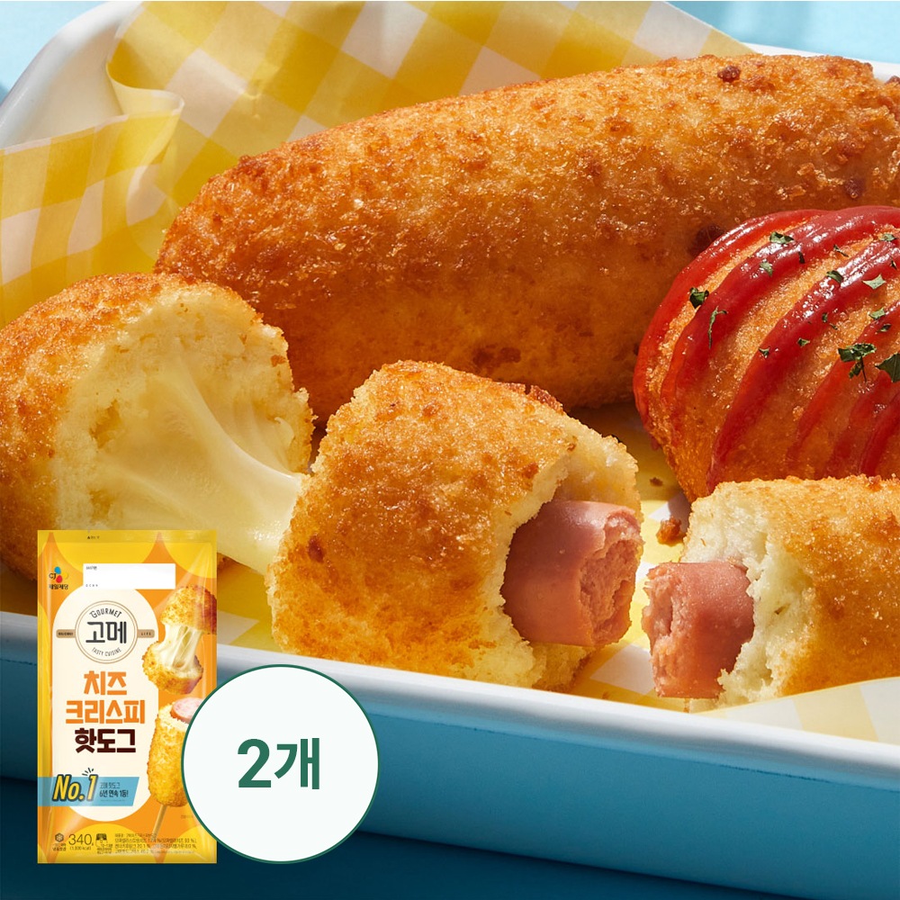 [CJ제일제당] 고메 치즈크리스피 핫도그 340g x 2개 | CJ제일제당 대한민국