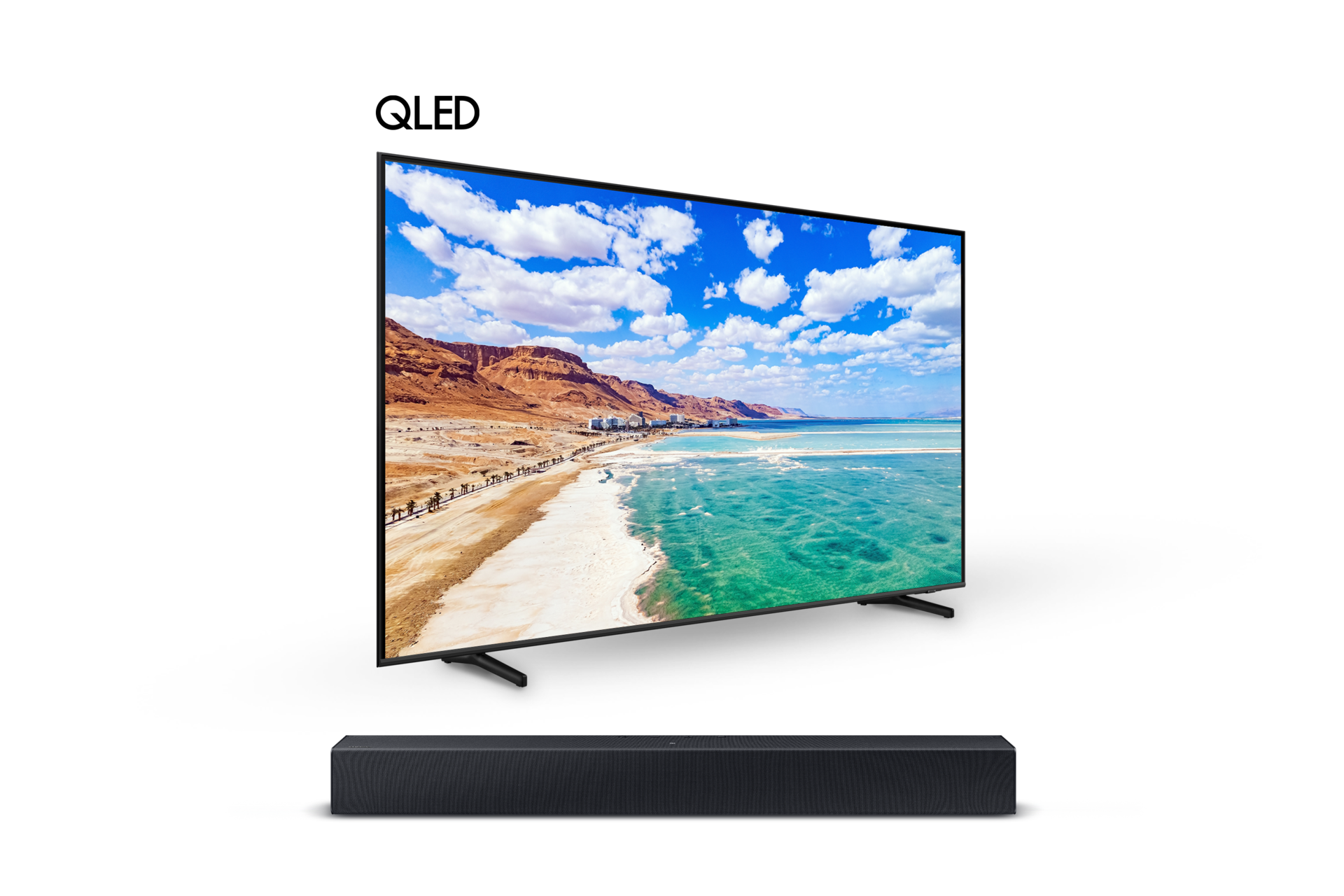2024 QLED 4K QDE1 (163cm)+2.0ch 사운드바 C410 | KQ65QDE1-41 | Samsung 대한민국