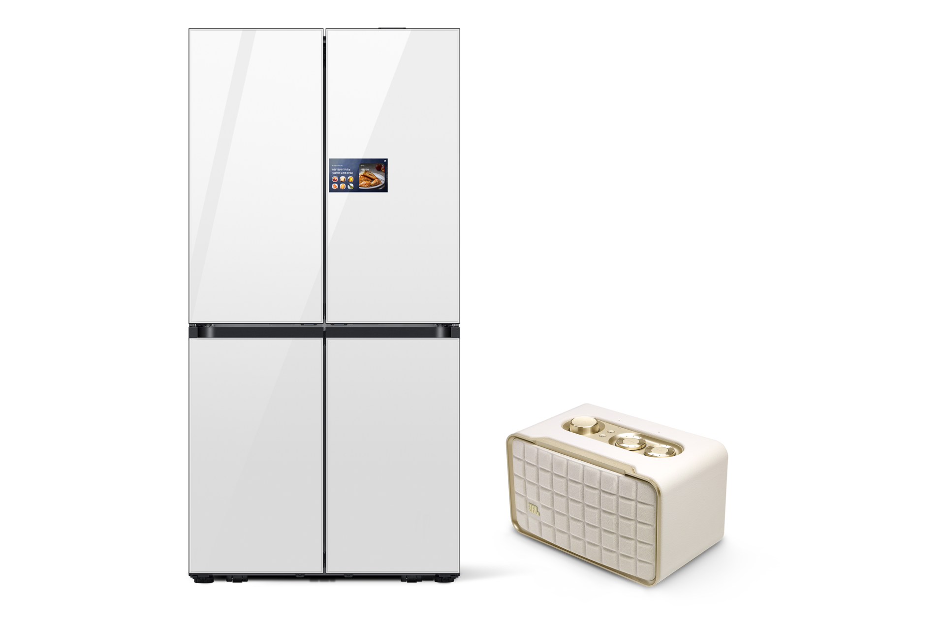 Bespoke AI 하이브리드 4도어 키친핏 Max 602L (AI 홈)+JBL Authentics 200 블루투스/Wi-Fi ...